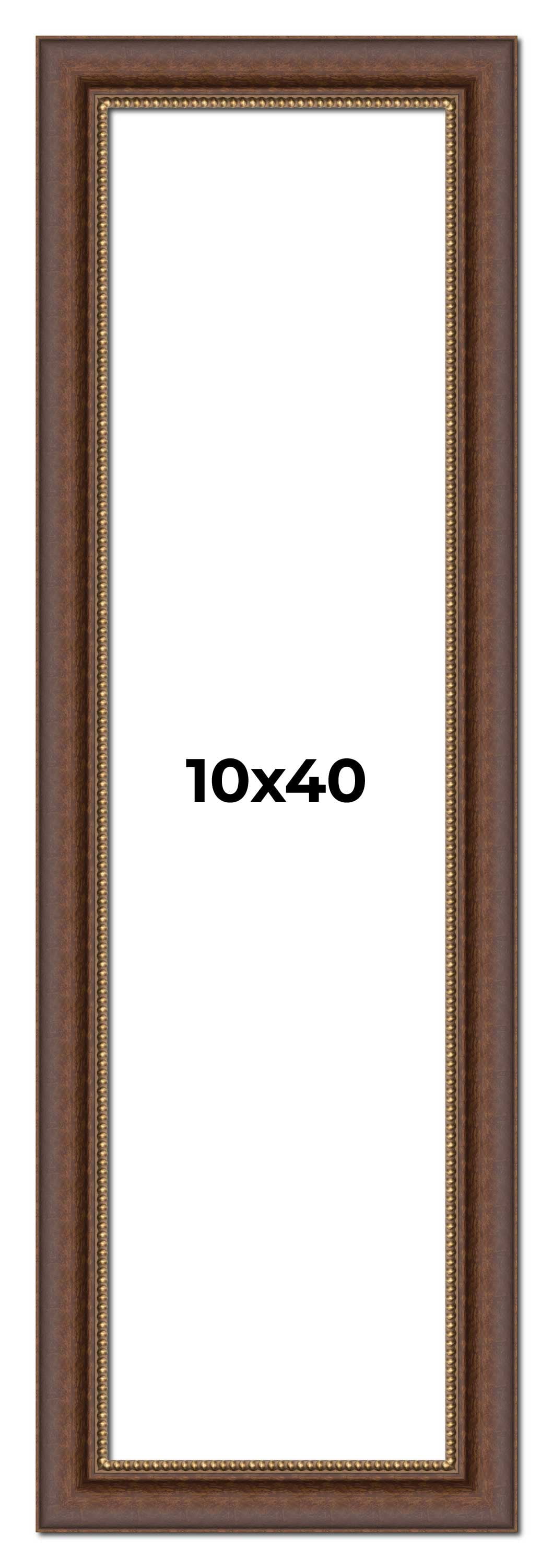 10x40 Copper and Brown Real Wood Picture Frame Width 2 inches ...
