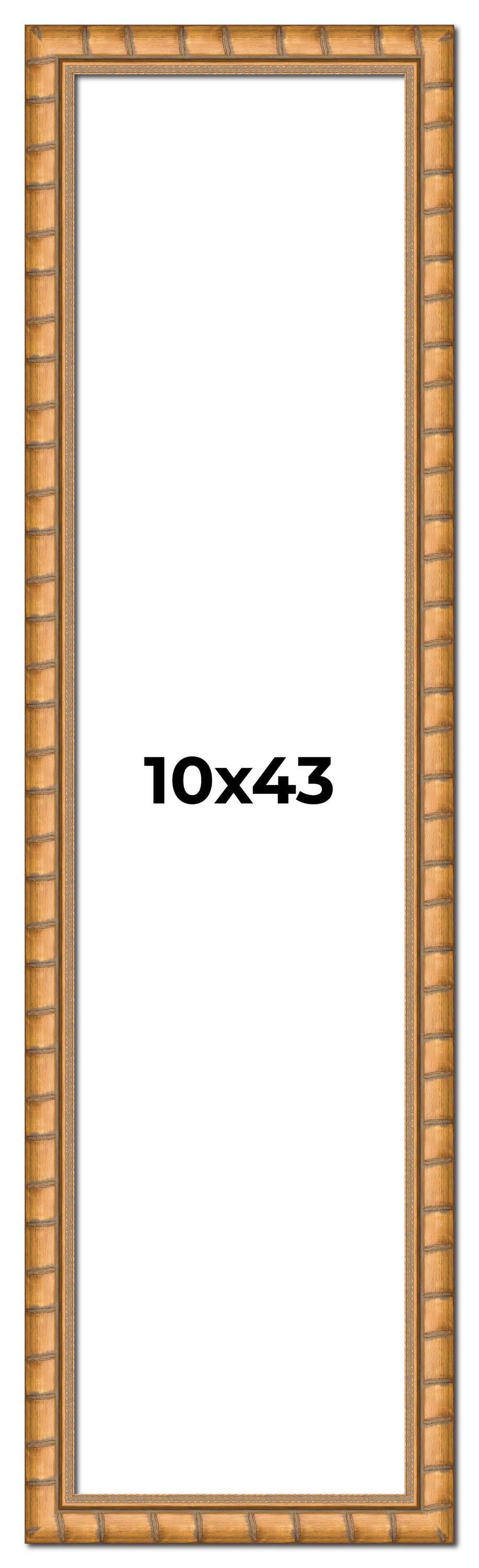 10x43 Frame Gold Real Wood Picture Frame Width 1.5 inches | Interior ...