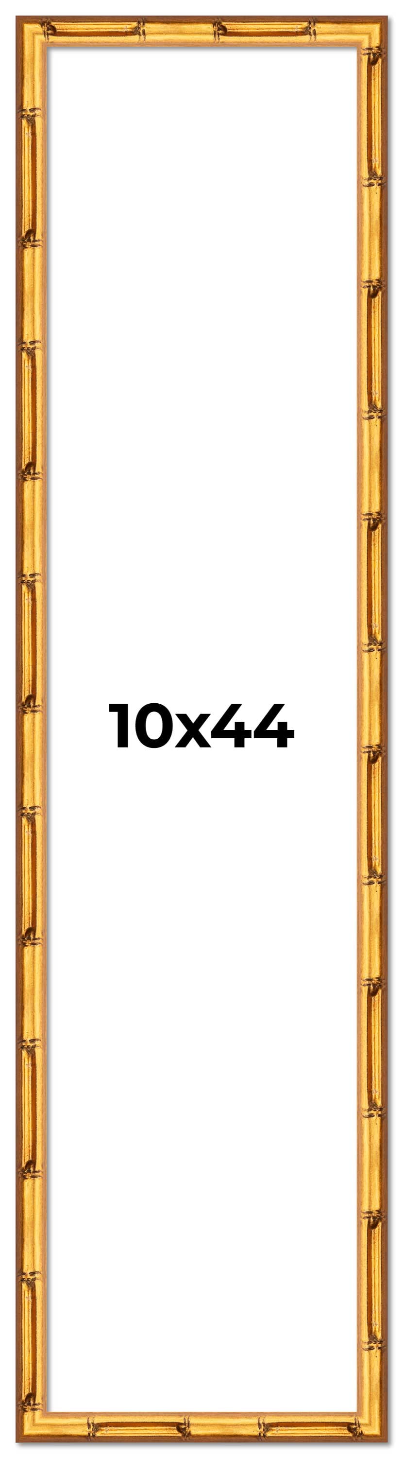 10x44 Frame Gold Bamboo Picture Frame - Complete Modern Photo Frame ...