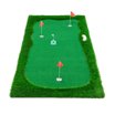 Indoor/Outdoor Putting Green Mat with 3 Holes, Stainless Steel Cups ...