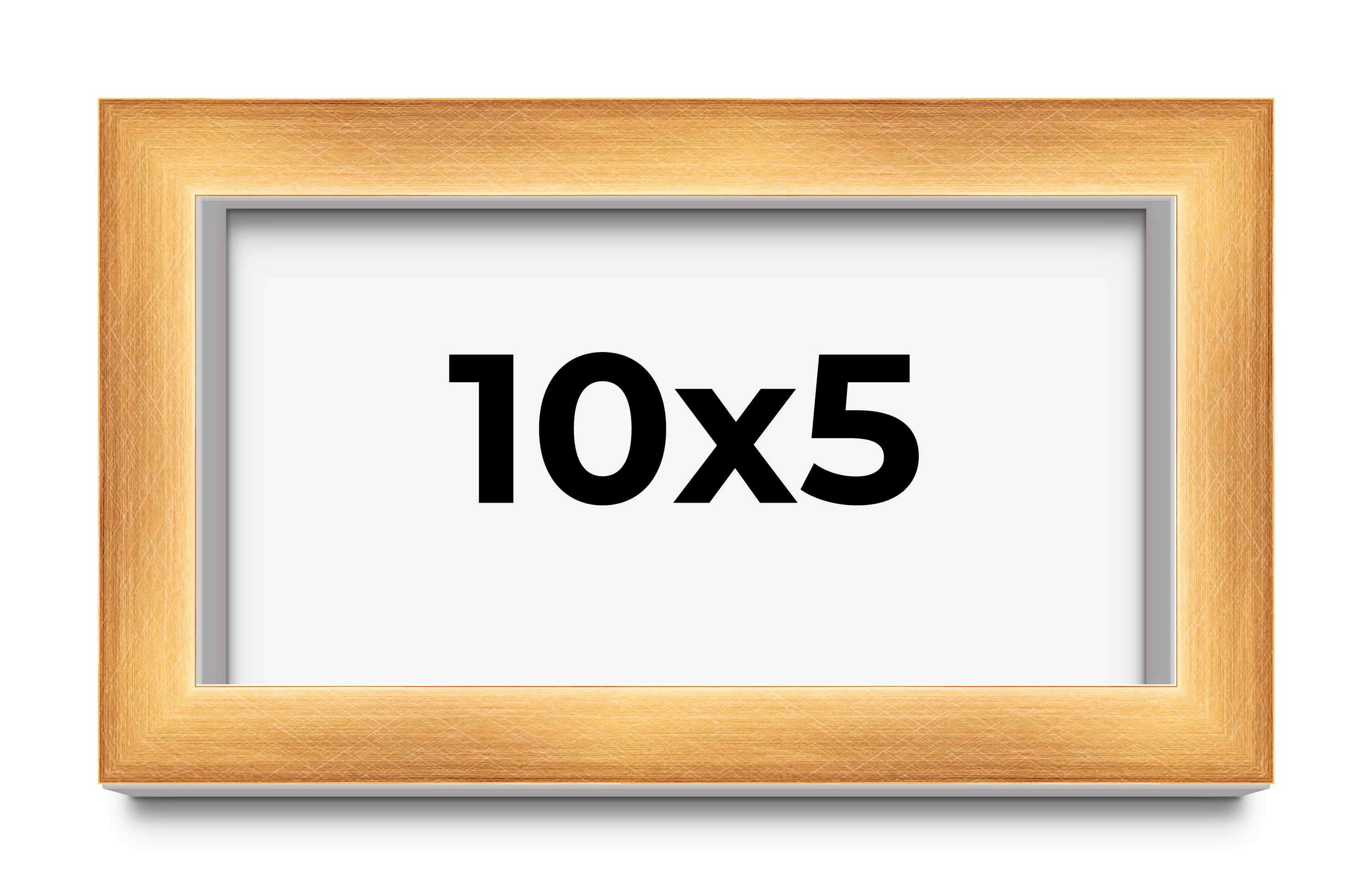 10x5 Shadow Box Bronze Cross-Brushed Display Frame | 1.625 Inches Deep ...