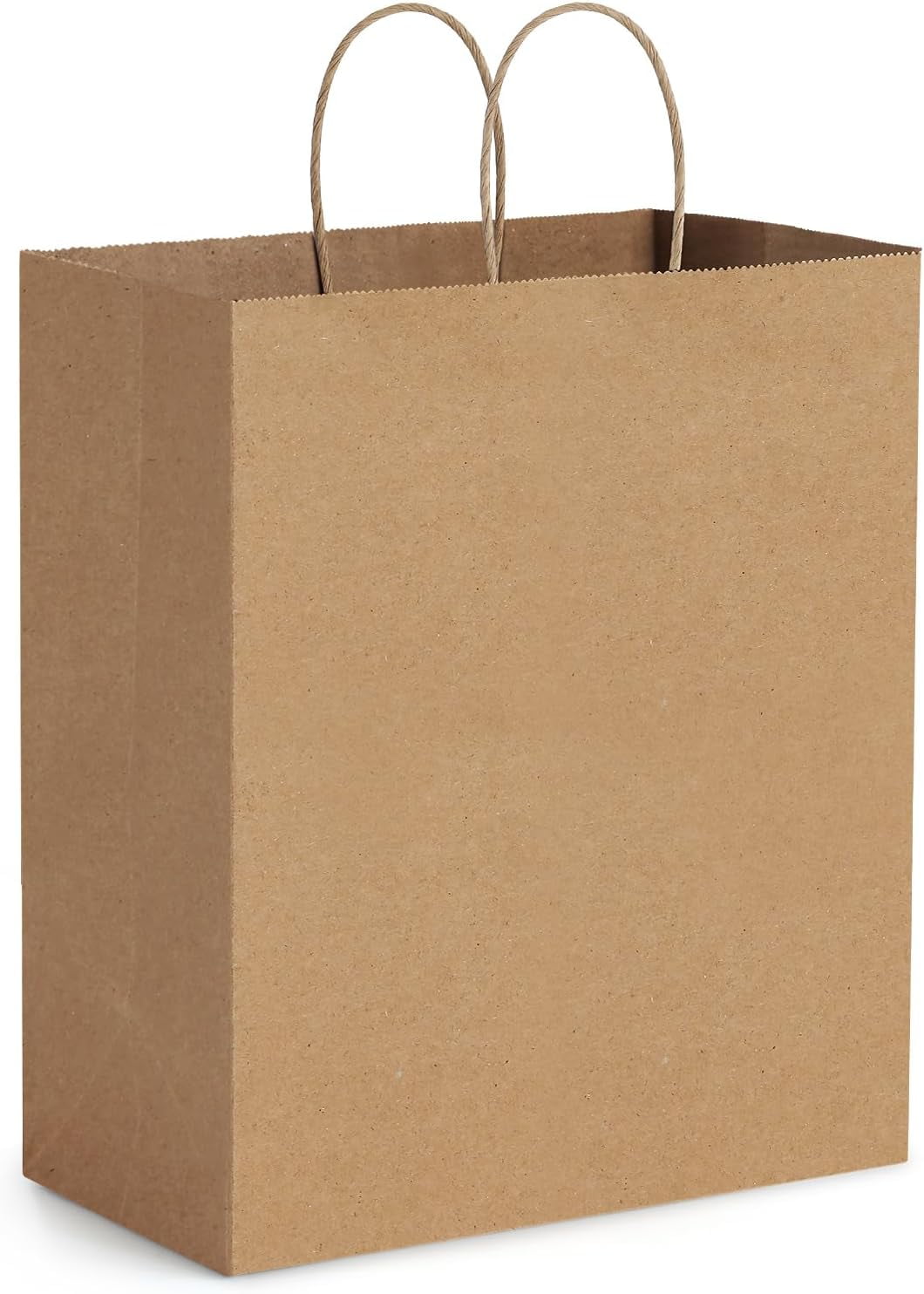 10x6 3/4x12 25Pcs Brown Paper Bags with Handles Kraft Shopping ...