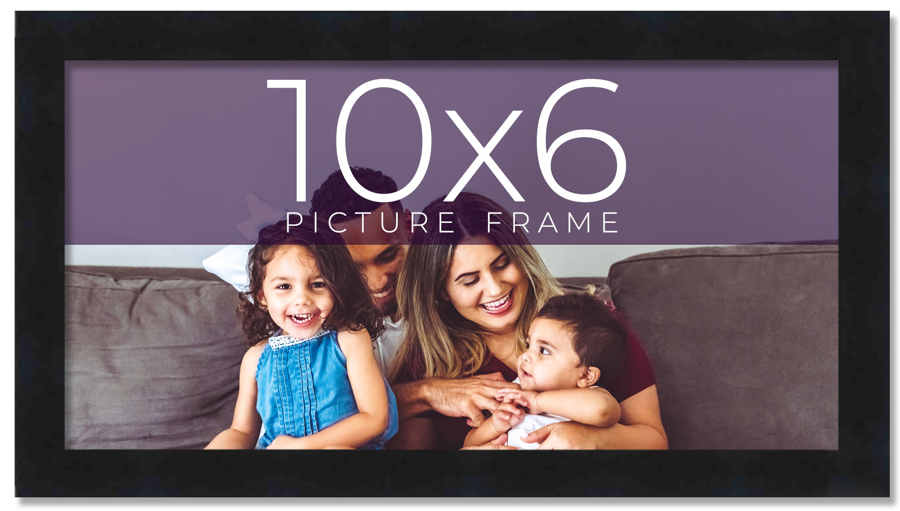 10x6 Frame Black Real Wood Picture Frame Width 0.75 inches | Interior ...