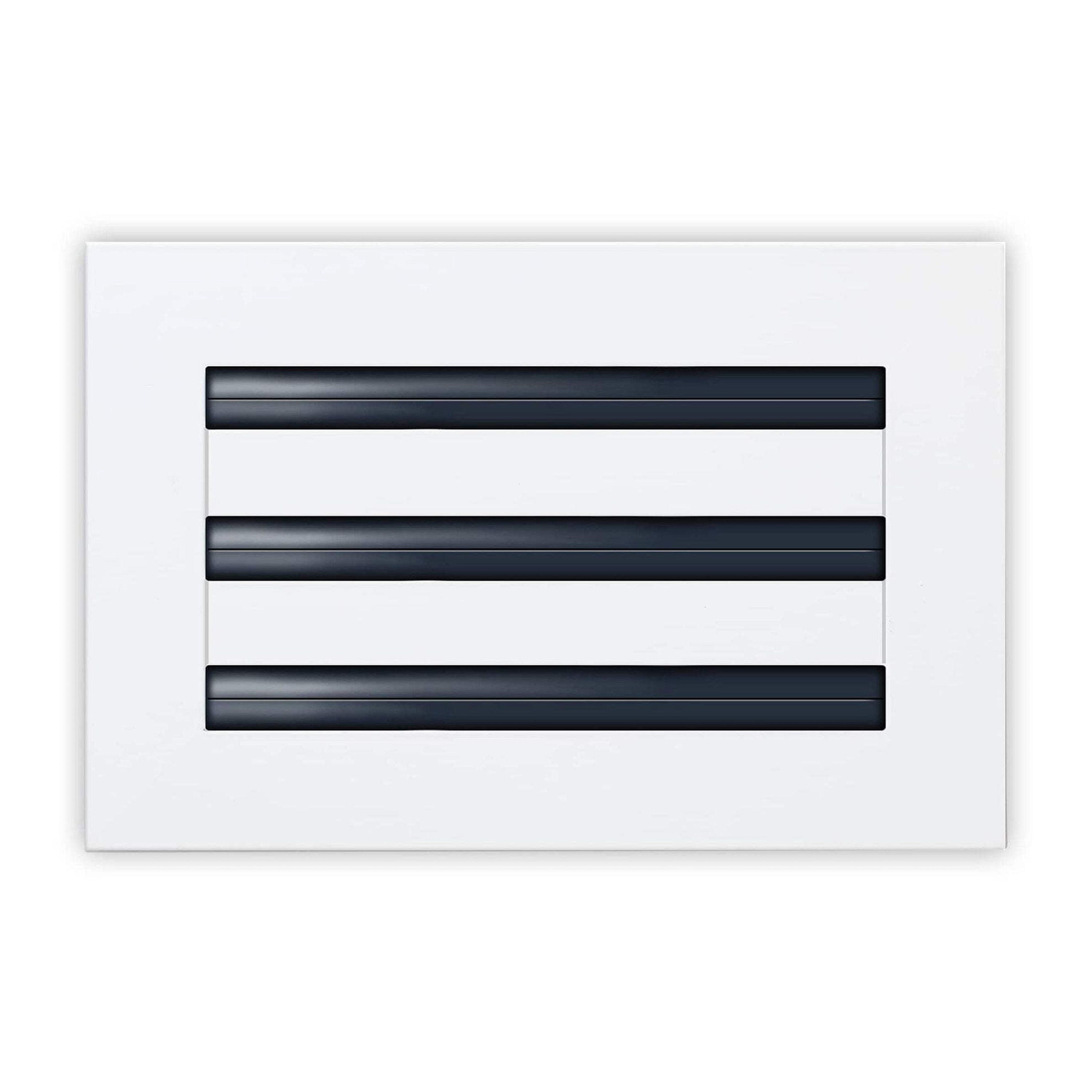 BUILDMART - 10x6 Modern AC Vent Cover - Decorative White Aluminum Air ...