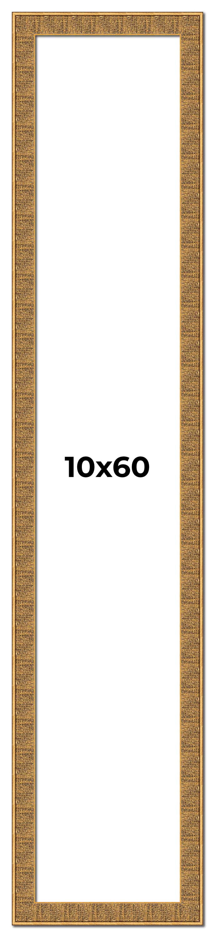 10x60 Frame Black and Gold Distressed Solid Wood Sonoma Picture Frame ...
