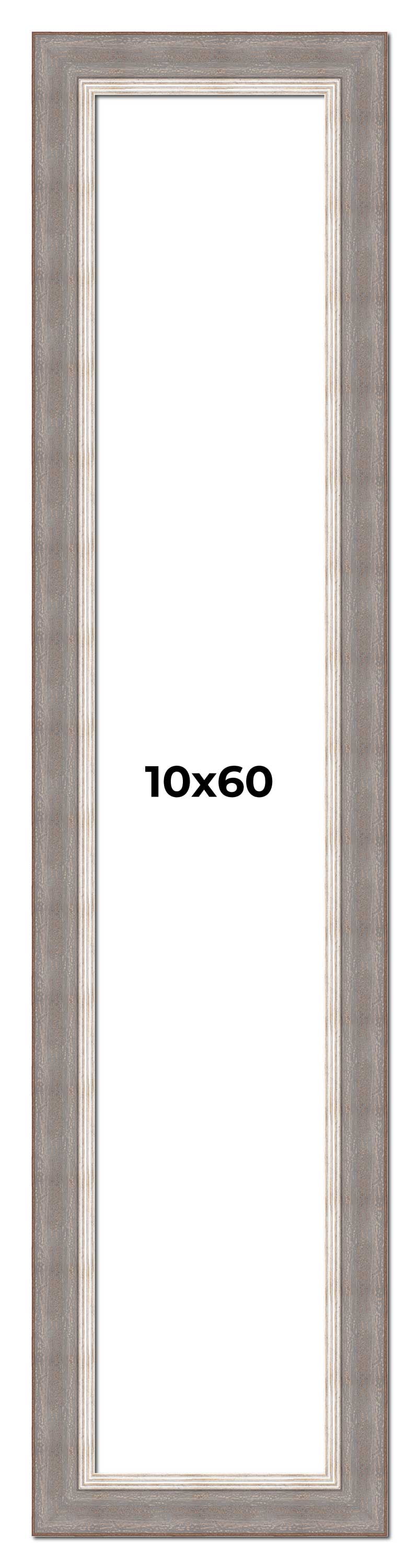 10x60 Frame Grey Real Wood Picture Frame Width 2.75 Inches | Interior ...