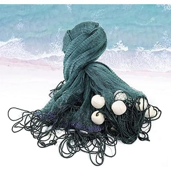 10x65FT Fishing Drag Net Green Seine Bait Seine Mesh Fish Net ...