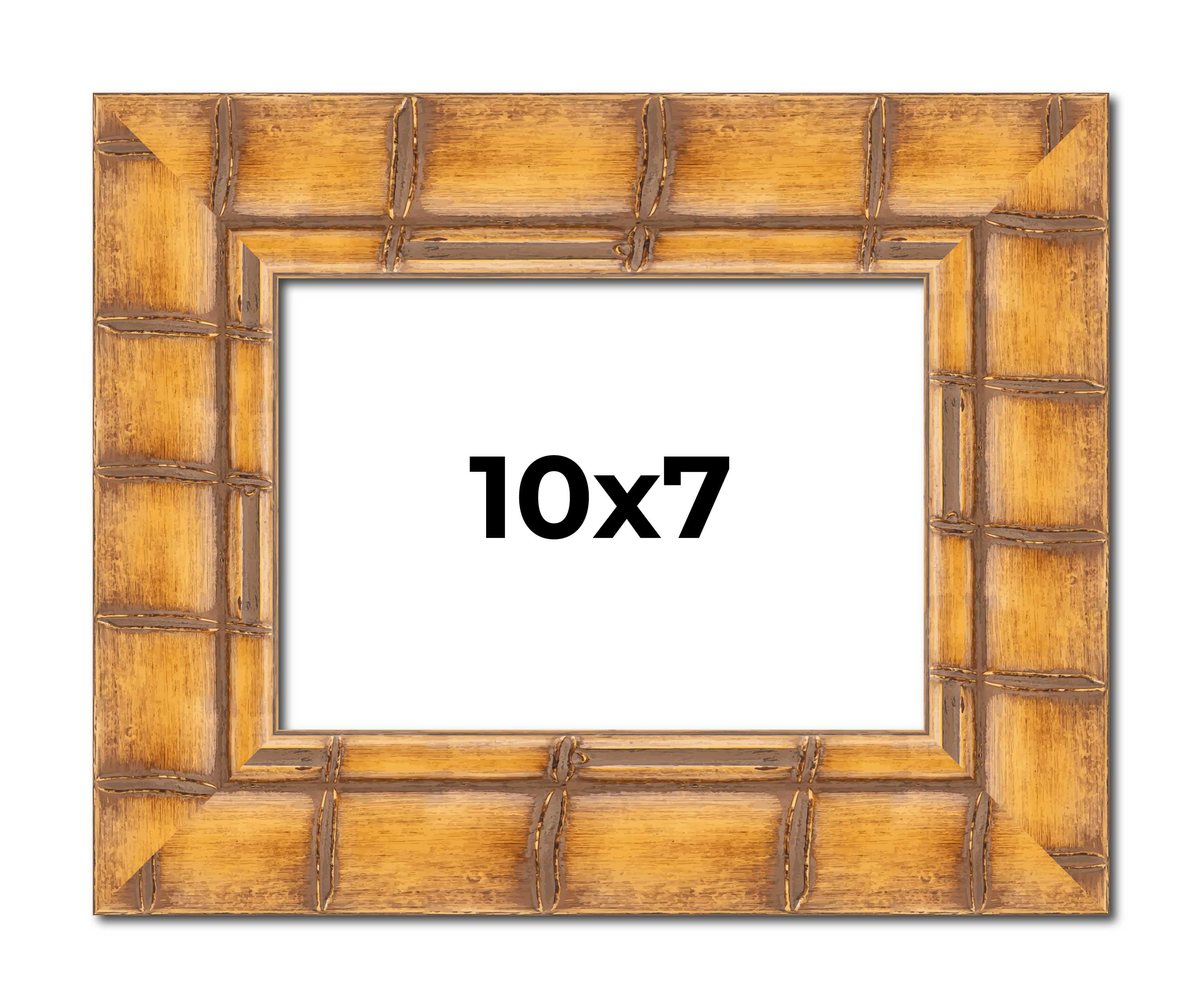 10x7 Frame Beige Real Wood Picture Frame Width 3 inches | Interior ...