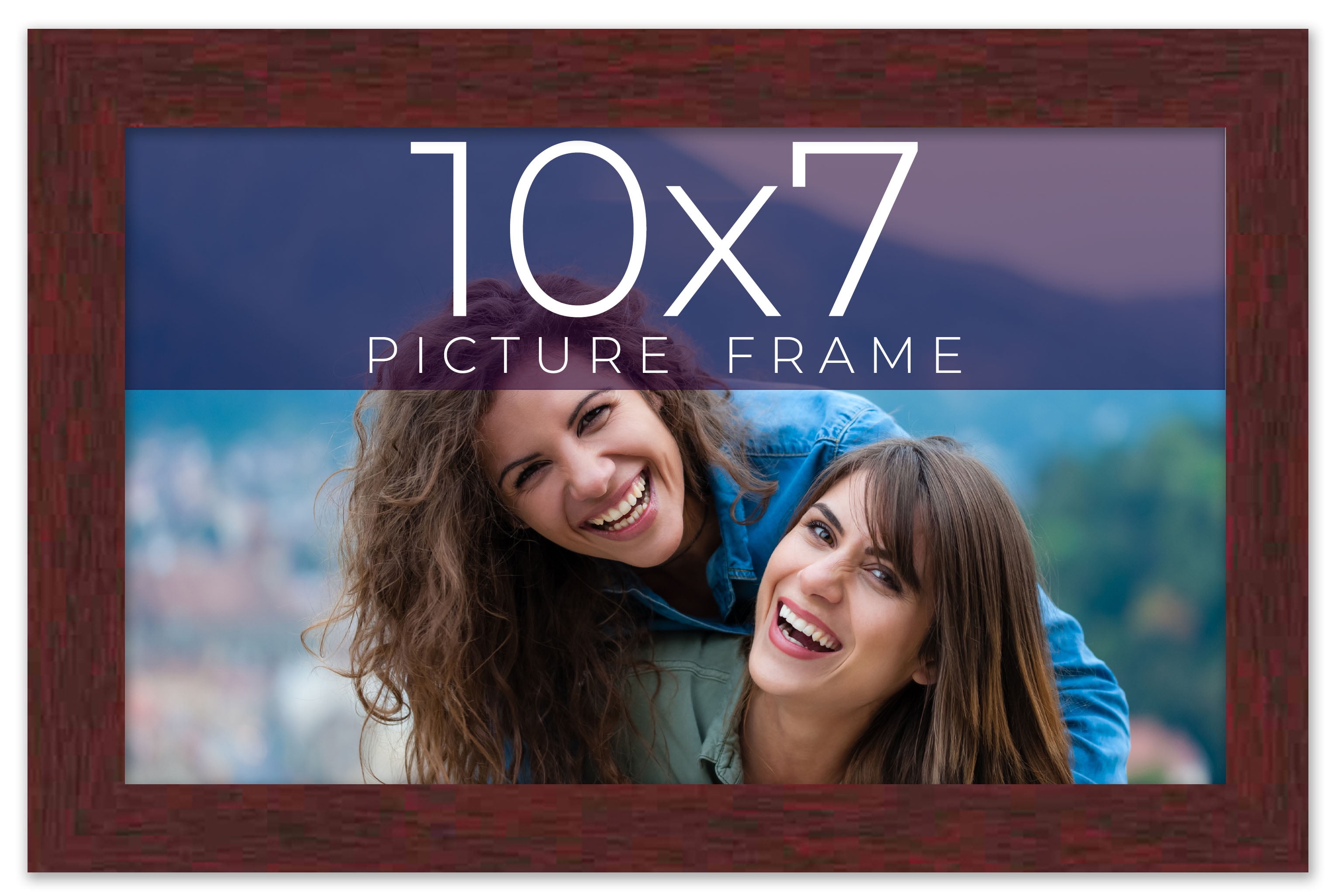 10x7 Frame Brown Solid Wood Picture Frame Width 0.75 Inches | Interior ...