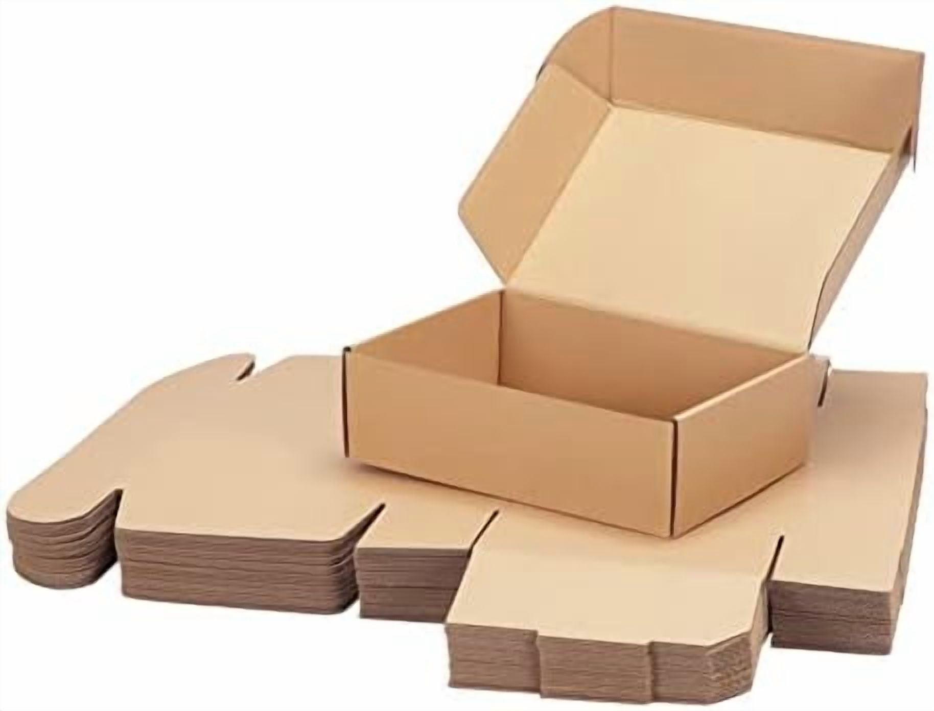 10x7x3 inch Shipping Boxes Bulk 25 Pack Brown, Tab Lock Tuck Top Mailer ...
