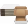 10x7x3 inch Shipping Boxes Set of 25，White Corrugated Cardboard Box for ...