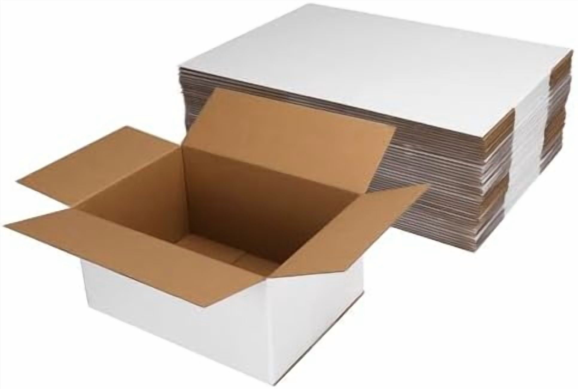 10x7x5 Inches Small White Shipping Boxes Set of 40, Sturdy Cardboard ...
