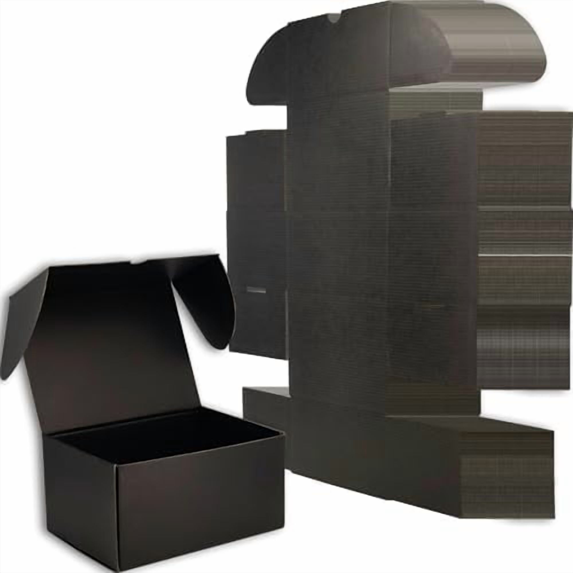 10x7x5 inches Small Shipping Boxes Set of 20 - Black Mailer Corrugated ...