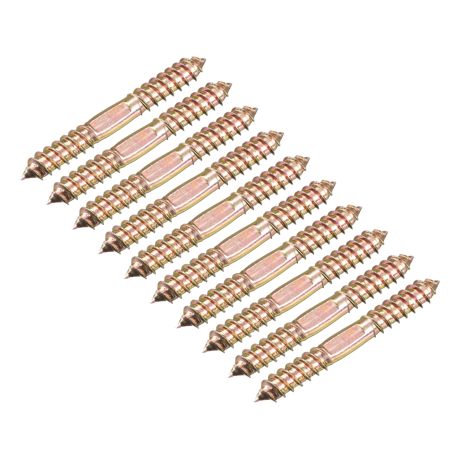 10x80mm Hanger Bolts, 12 Pack Double Ended Thread Wood to Wood Dowel ...