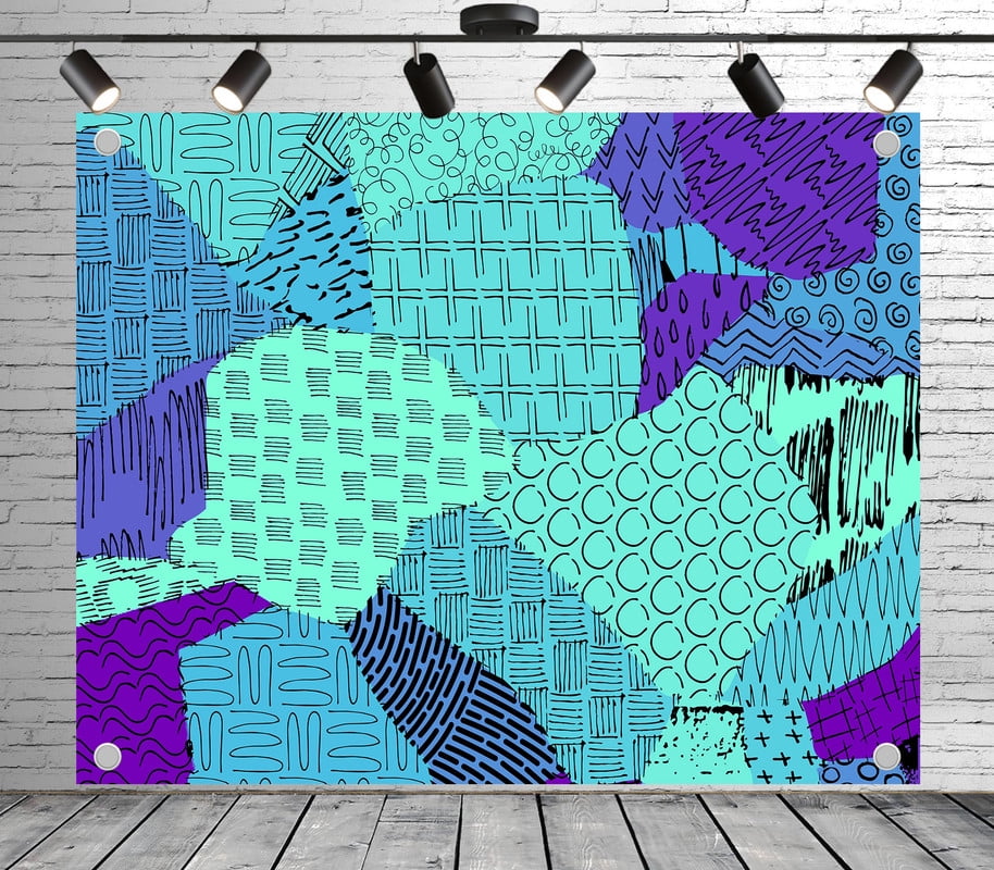 10x8ft Creative Colorful Patchwork Backdrop Photoshoot Photo Backdrop ...