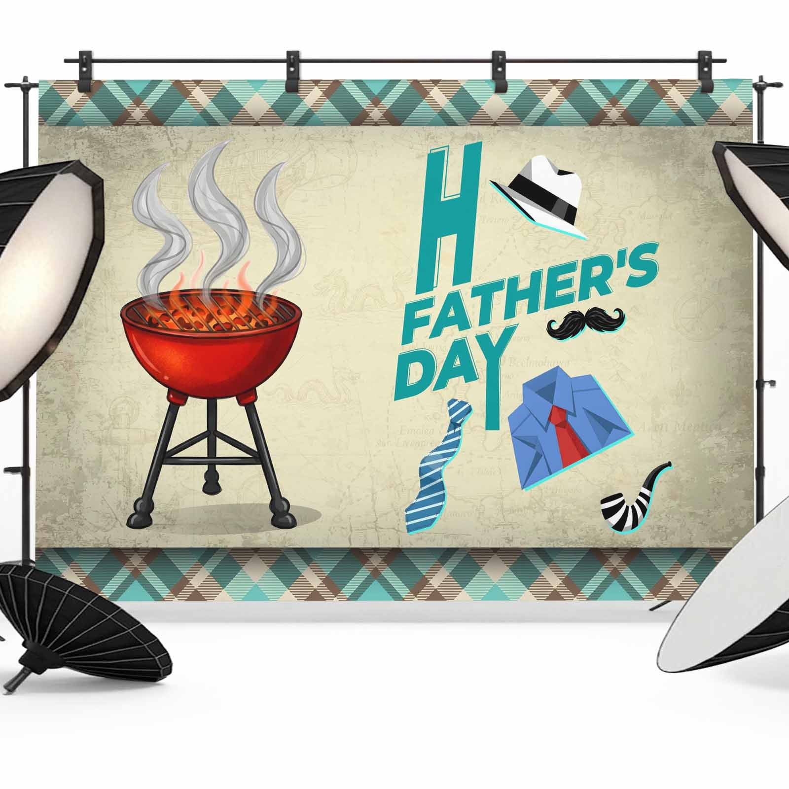 10x8ft Photo Backdrop, Father's Day Soft Polyester Backdrop Curtains ...