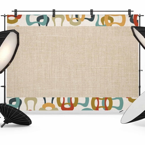 10x8ft Photo Backdrop, Middle Century Soft Polyester Backdrop Curtains ...