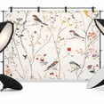 10x8ft Photo Backdrop, Spring Floral Soft Polyester Backdrop Curtains ...