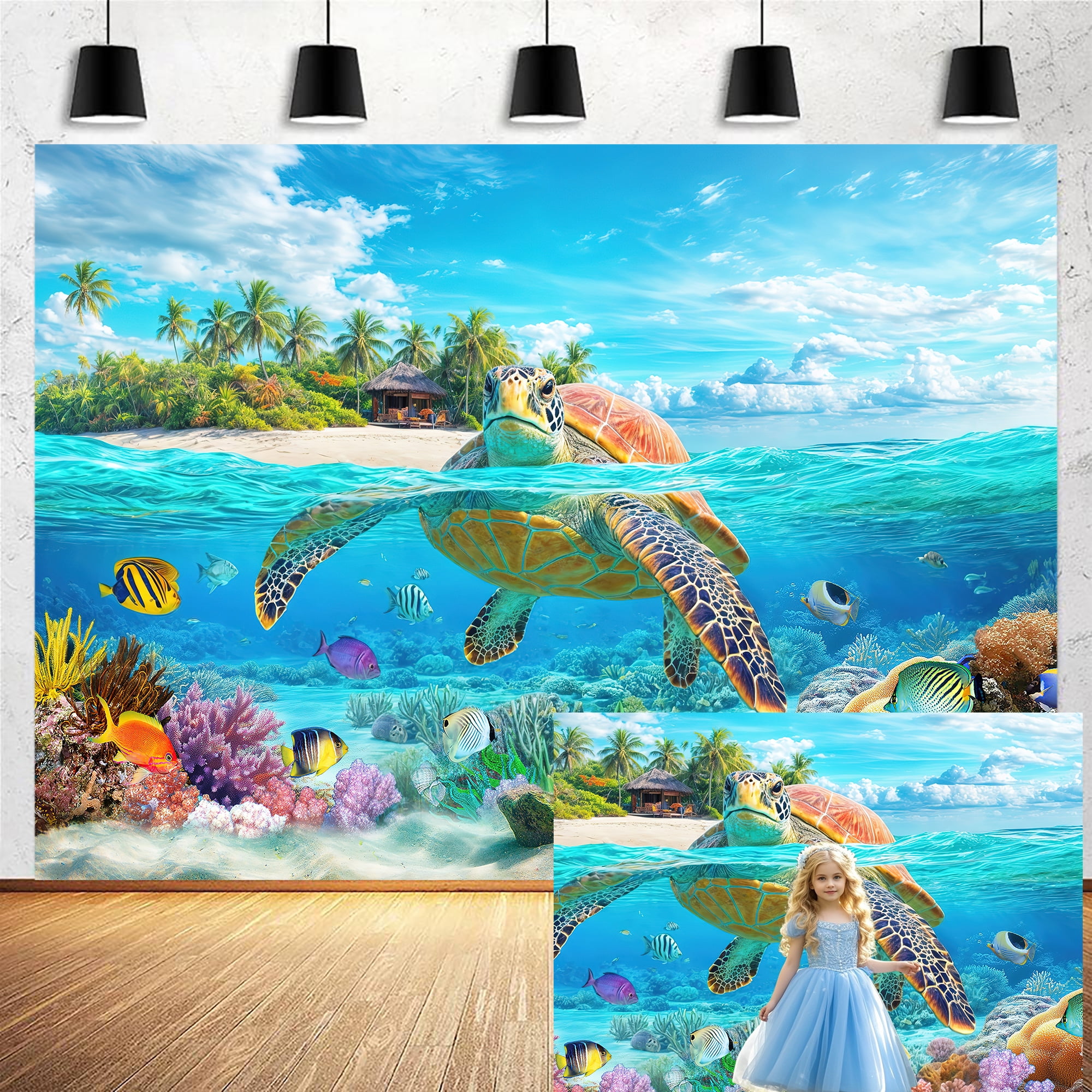 10x8ft Under The Sea Backdrop Ocean Underwater Summer Photography ...