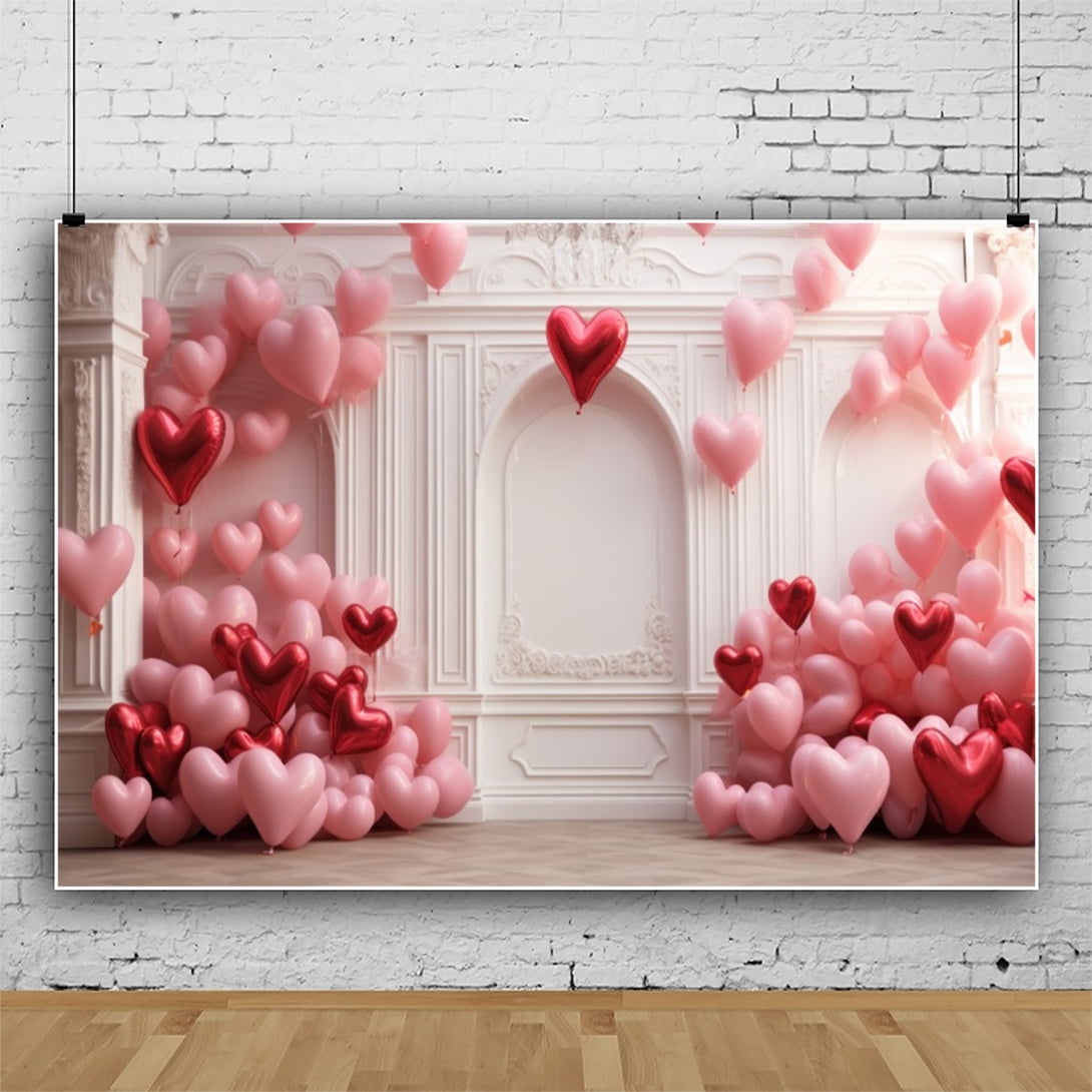 10x8ft,Valentine's Day Backdrop,Valentine Photography Background,Heart ...