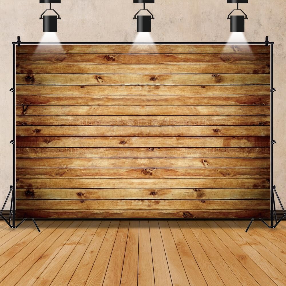 10x8ft Wood Backdrop Rustic Wooden Wall Brown Vintage Large Photo ...