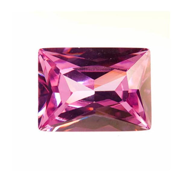 10x8mm Rectangle Lavender CZ - Pack of 1 - Walmart.com