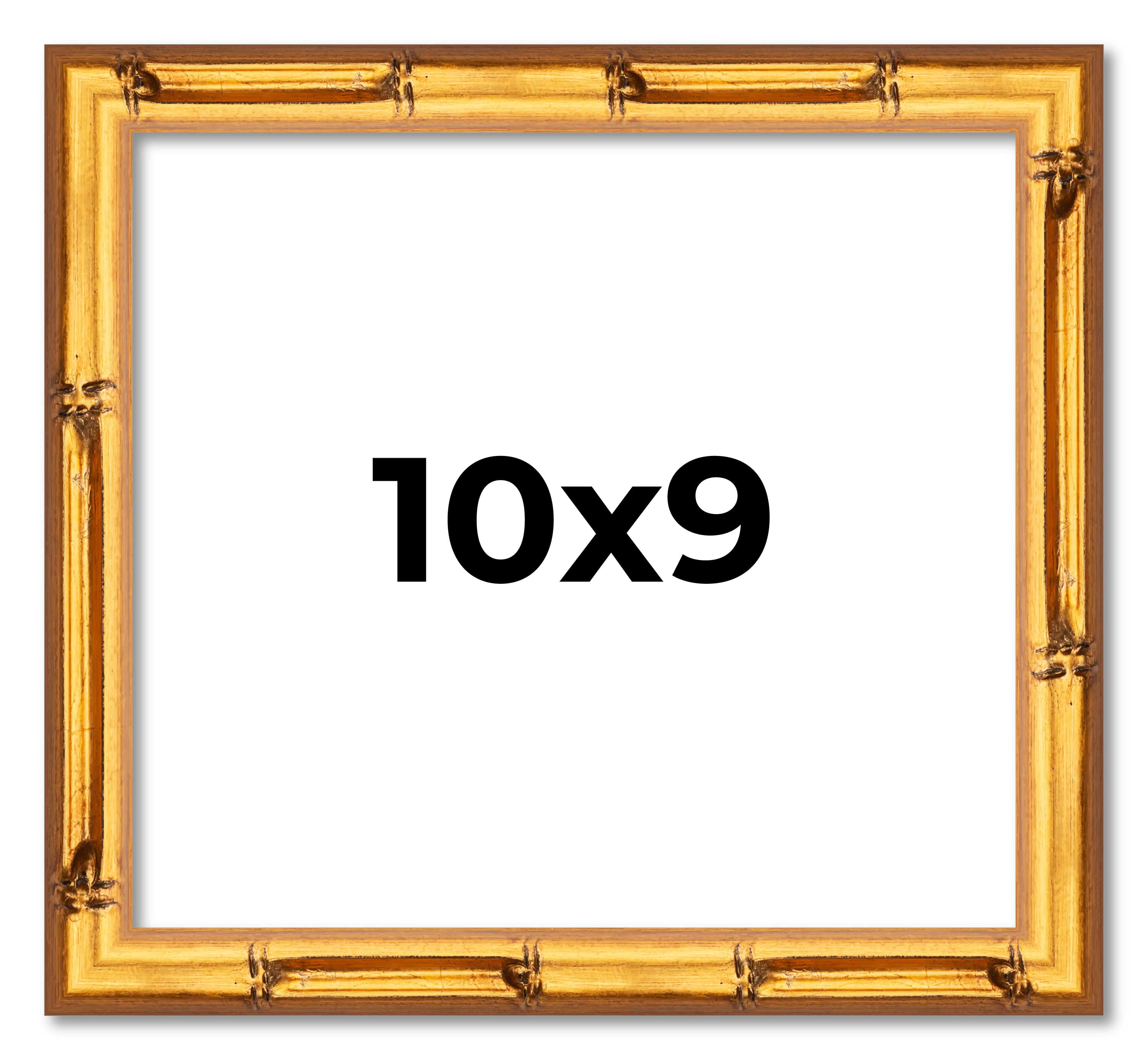 10x9 Frame Gold Bamboo Picture Frame - Complete Modern Photo Frame ...