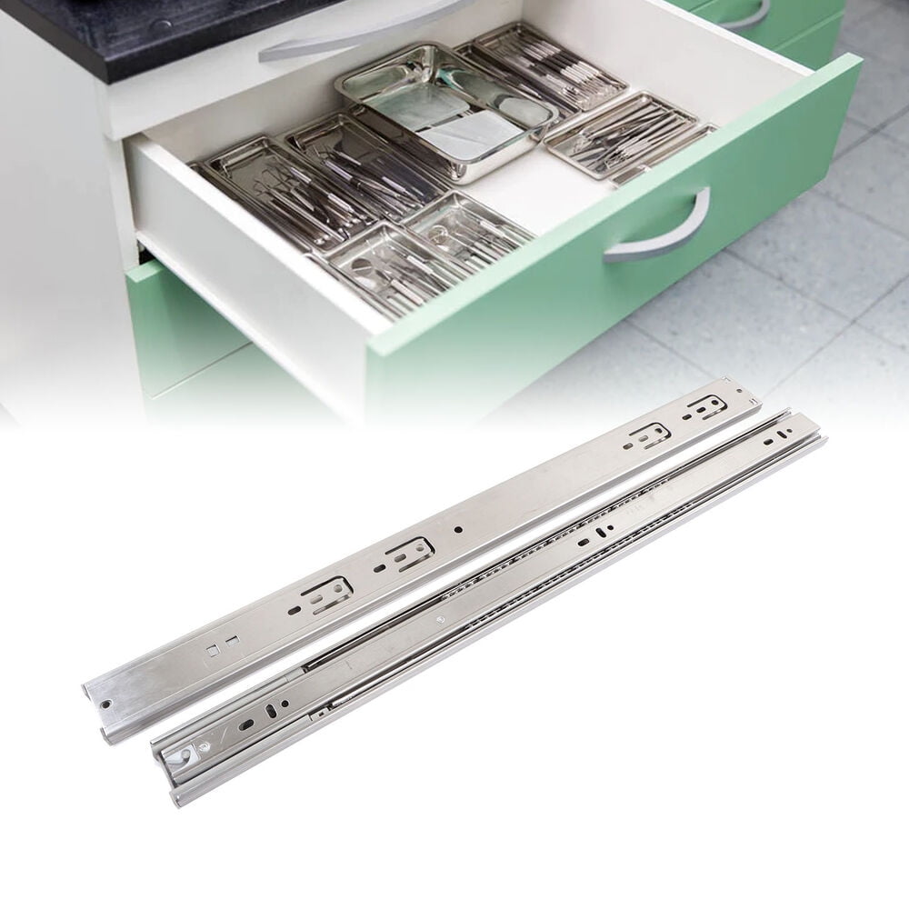 10xBall Bearing Drawer Runners Under Stairs Storage Heavy Duty Drawer ...