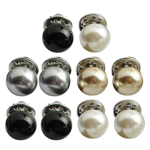 10xStylish Imitation Pearls Button for Women's Shirts, Seamless Closure ...