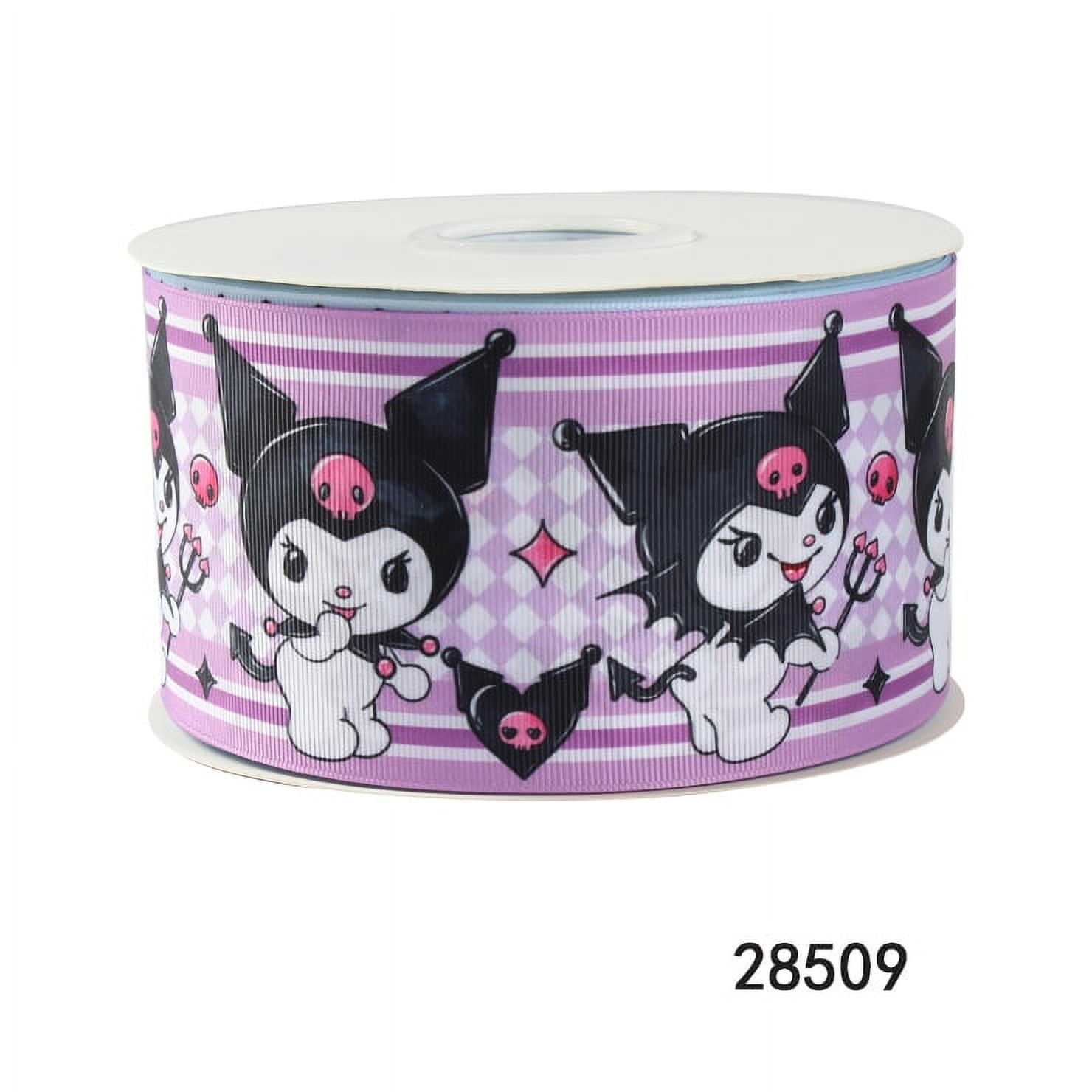 10yards Kuromi and My Melody Ribbons Printed Sanrio Cartoon Grosgrain ...