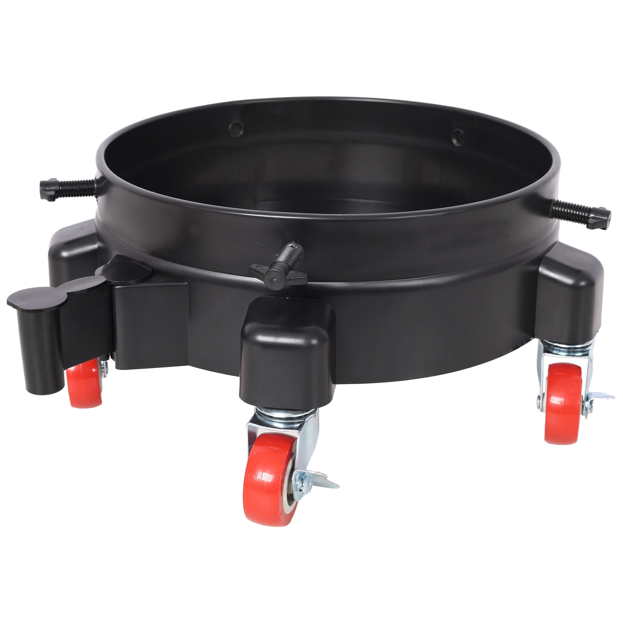 11 1/4 Inch Black Bucket Dolly with 5 Heavy-Duty Rolling Casters for ...