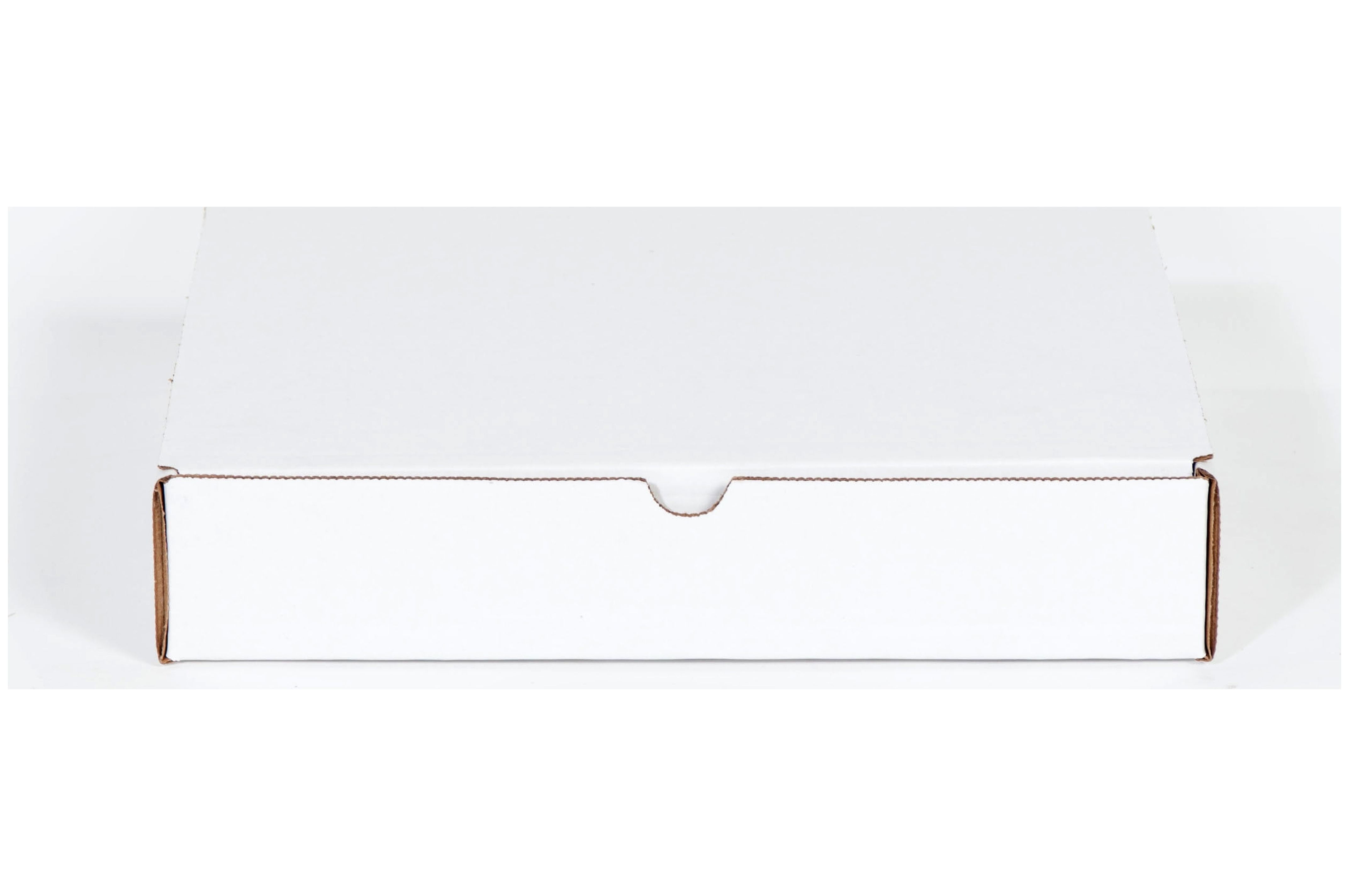 11 1/8 x 8 3/4 x 2" White Protective Literature Mailer Boxes | Side ...