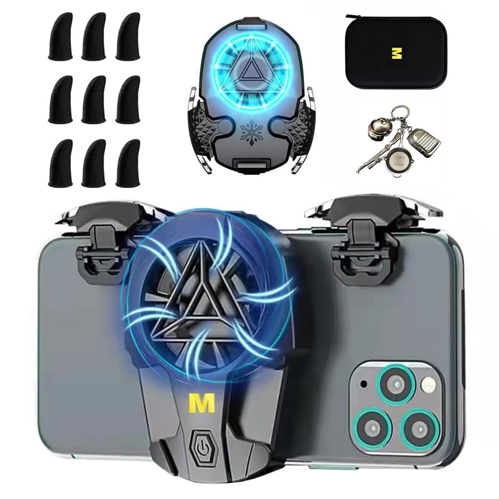 11 in 1 Mobile High Frequency Triggers with cooling fan, PUBG Mobile ...