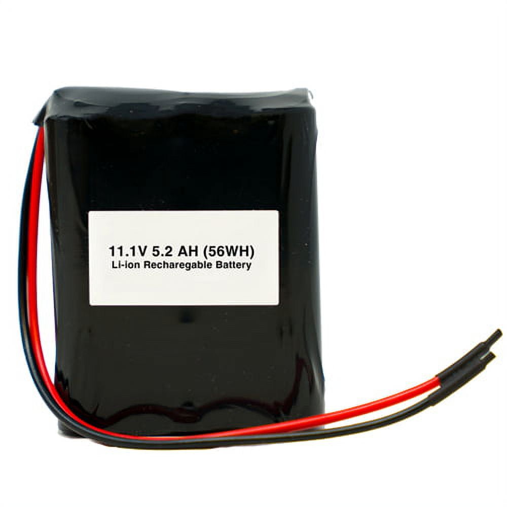 11.1 Volt Lithium Ion Battery Pack (5200 mAh) with Protection IC ...