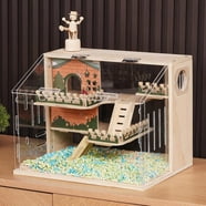 NiamVelo Wooden Tortoise Habitat, Indoor Outdoor Turtle House with ...