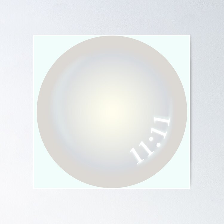 11:11 angel number 3D pearl UNFRAMED Poster, 8x12 - Walmart.com