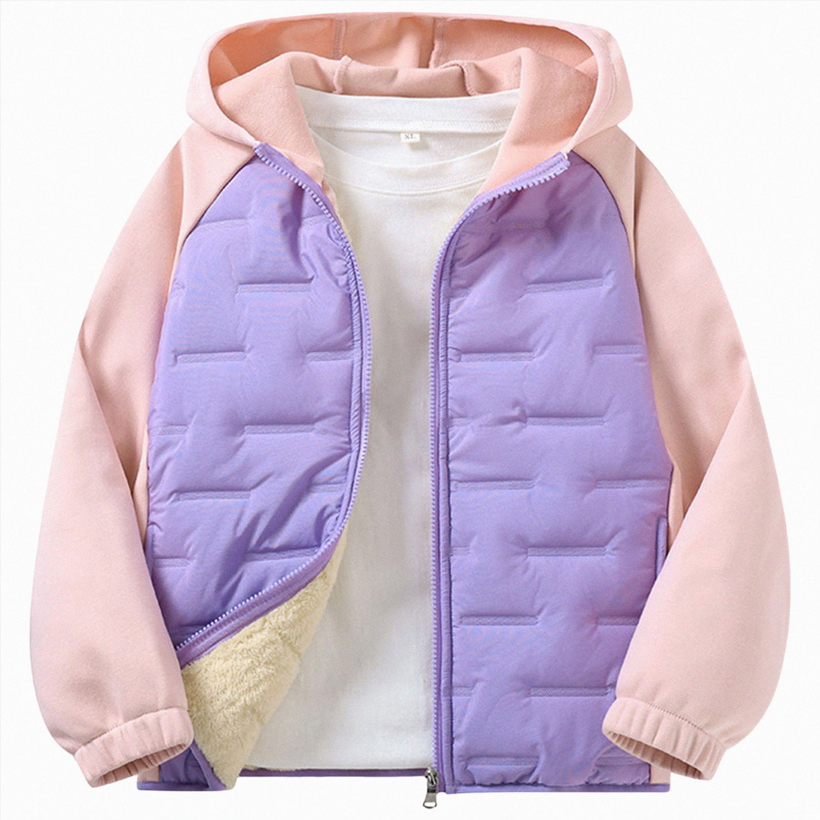 11-12 Years Tween Girls Down Jacket Winter Thermal Windproof Hooded ...