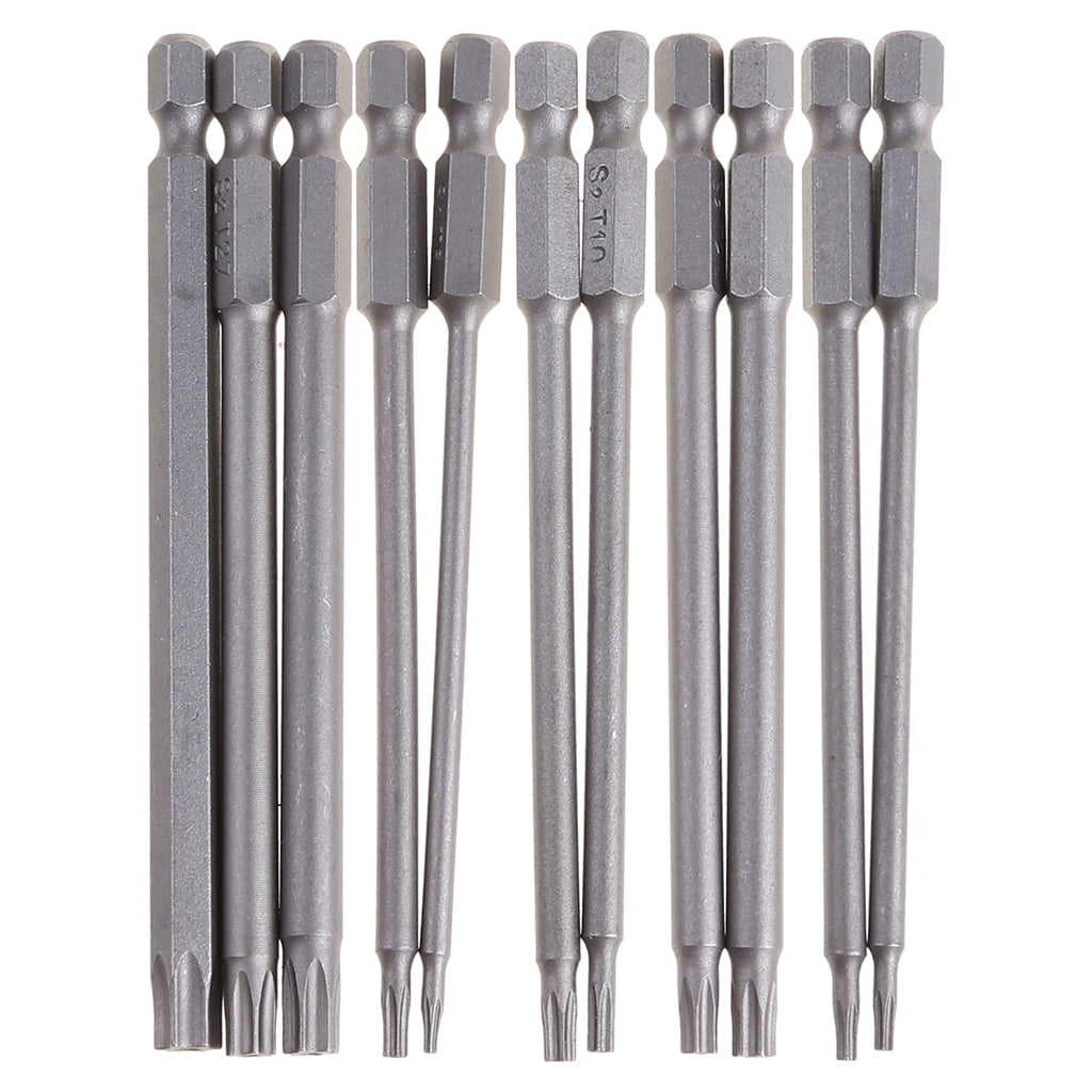 11/12pcs Tamper Proof Security Drill Bit Set Torx Screwdriver Flat for ...