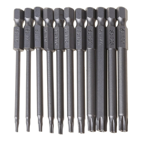 11/12pcs Tamper Proof Security Drill Bit Set Torx Screwdriver Flat for ...