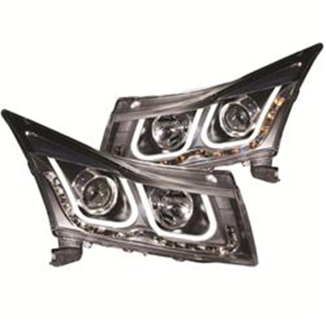 11-15 Cruze Projector with U-Bar Black Clear Headlights - Walmart.com