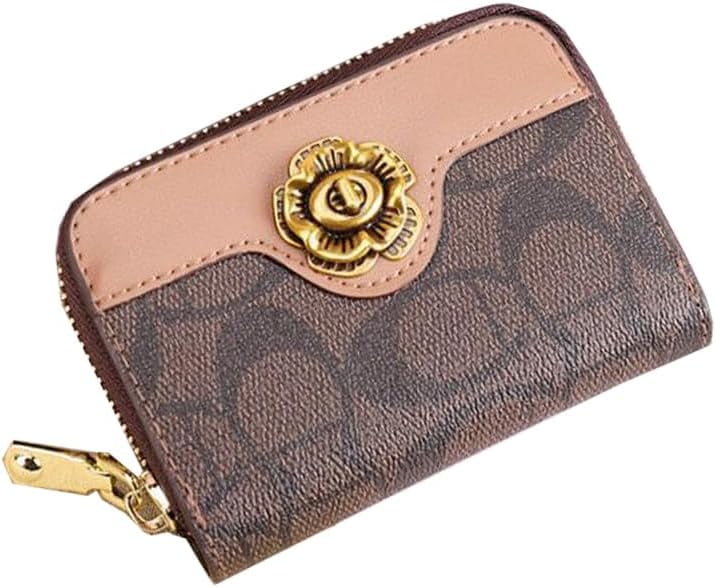 11-20-24 Card Slots Bifold Zipper Wallets,PU Leather Credit Card Clip ...