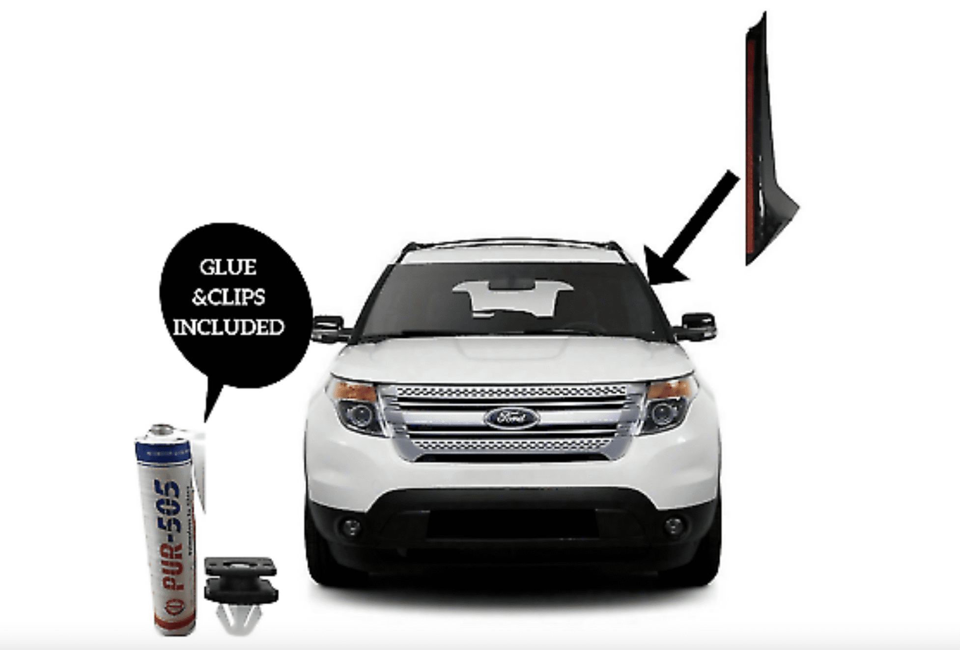 11-2019 Ford Explorer Windshield Outer Trim Pillar Driver Left Side+ ...