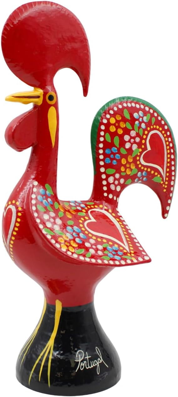 11.25" Traditional Hand-Painted Portuguese Good Luck Rooster Galo ...