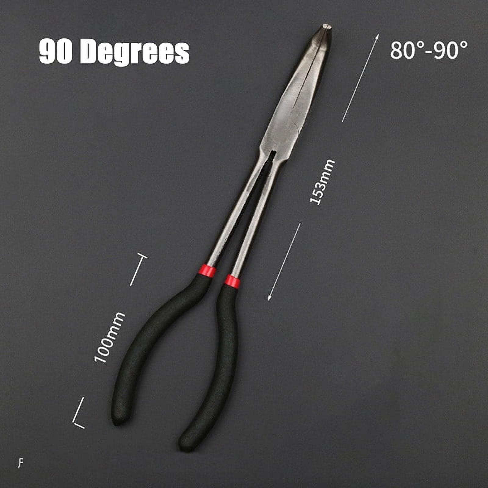 11" 280mm Long Handle Multi-Functional Reach Circle Nose Pliers Plug ...