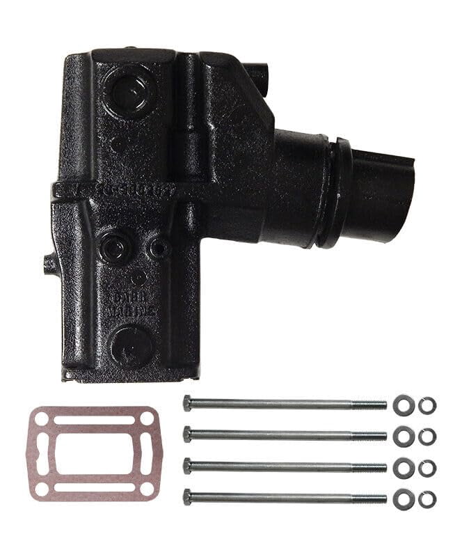 11.3 Inch Tall Cast Iron Exhaust Manifold Riser/ Elbow Compatible With ...