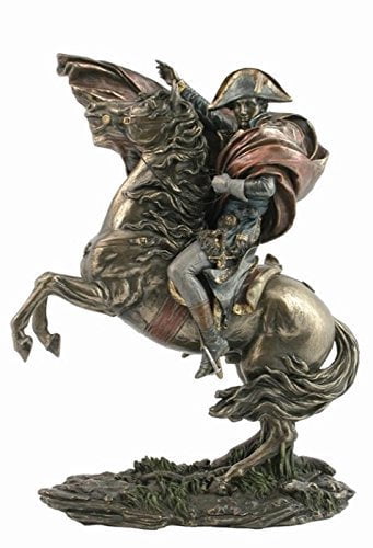 11.38" Napoleon Crossing The St. Bernard Pass Cold Cast Bronze Statue ...