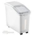 11.4 Gallon Ingredient Storage Bin, Rice Flour Container on Wheels ...
