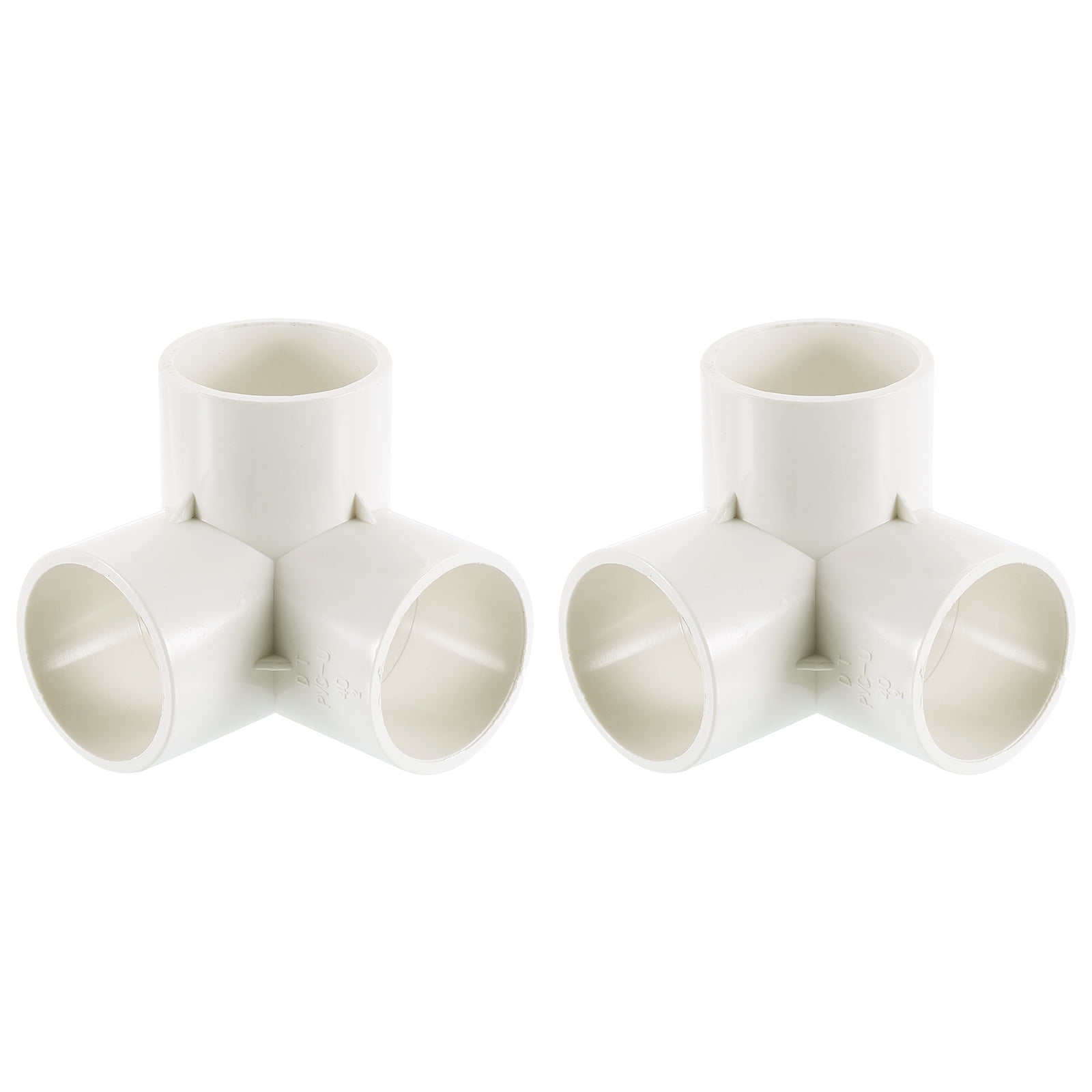 11/4" PVC Fittings, 2 Pcs 3 Way Elbow Connector Elbow PVC Corner Fitting, White - Walmart.com