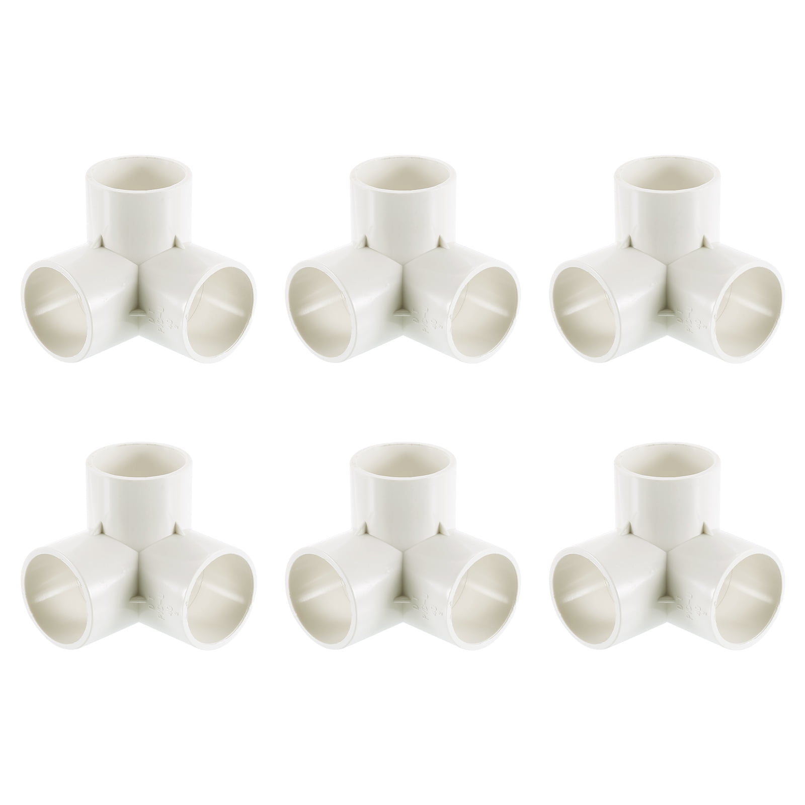 11/4" PVC Fittings, 6 Pcs 3 Way Elbow Connector Elbow PVC Corner Fitting, White - Walmart.com