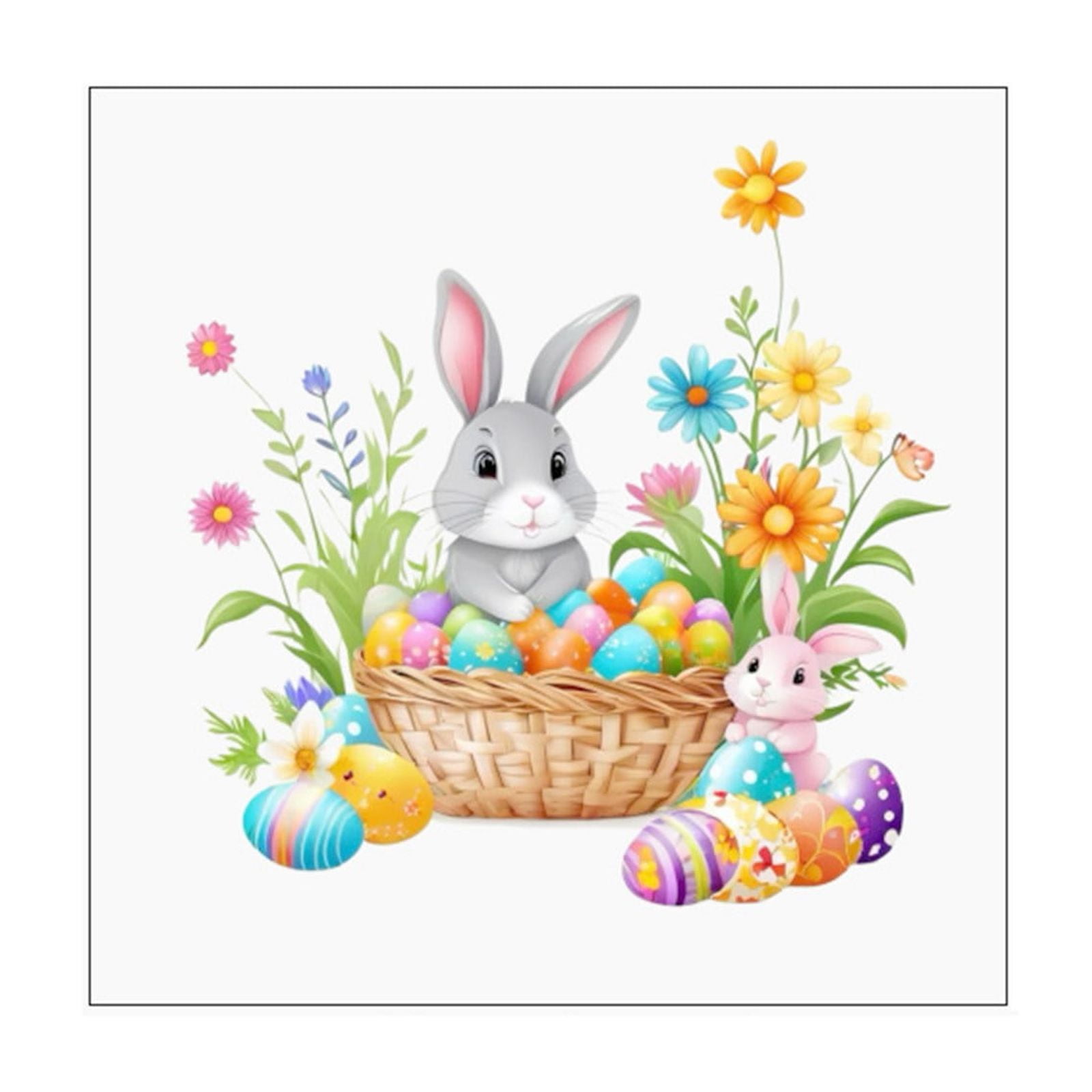 11.4"x11.4" Big Size Easter Window Clings, Easter Decor Easter ...